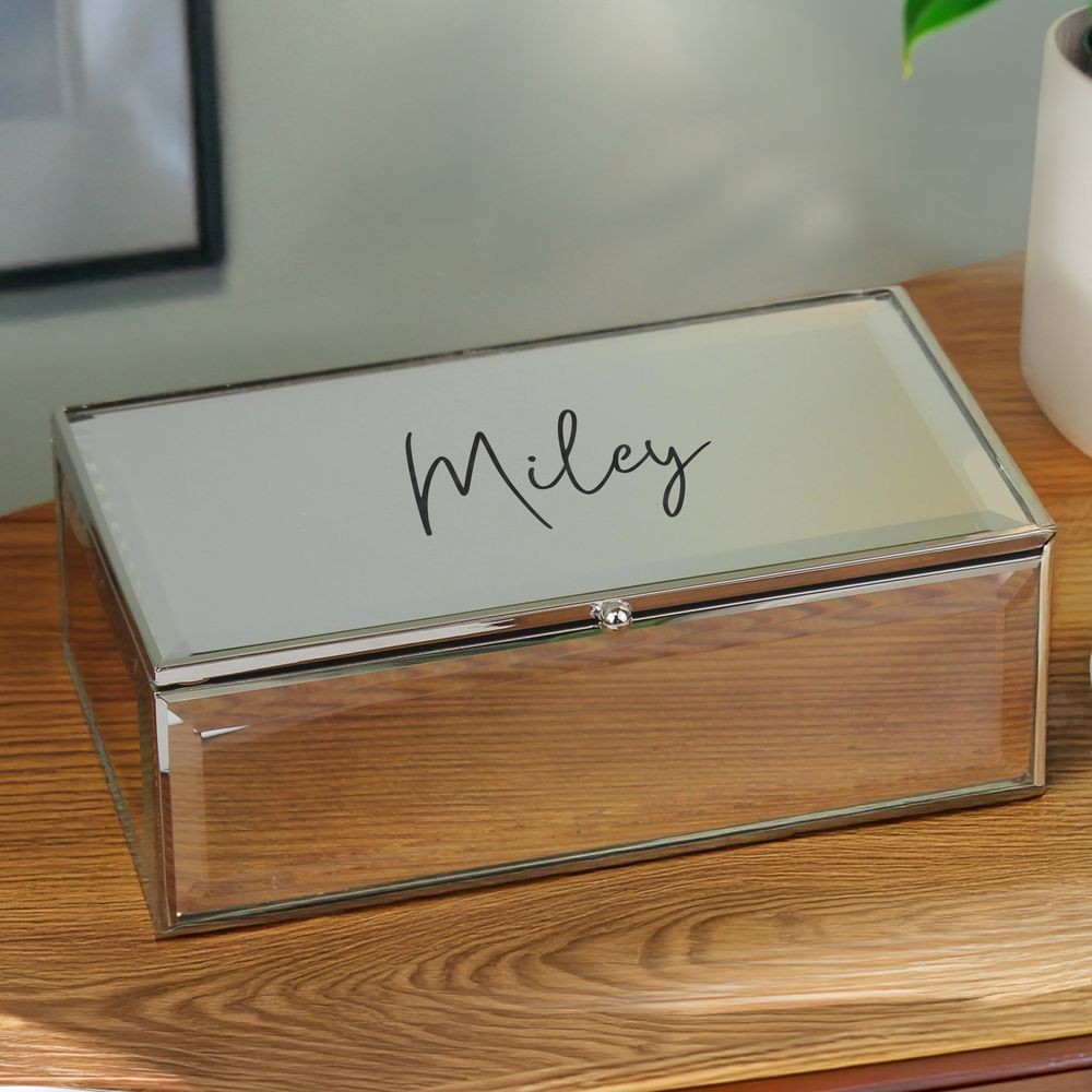 Personalised Mirrored Jewellery Box - Jewellery Boxes - Jewellery Boxes ...