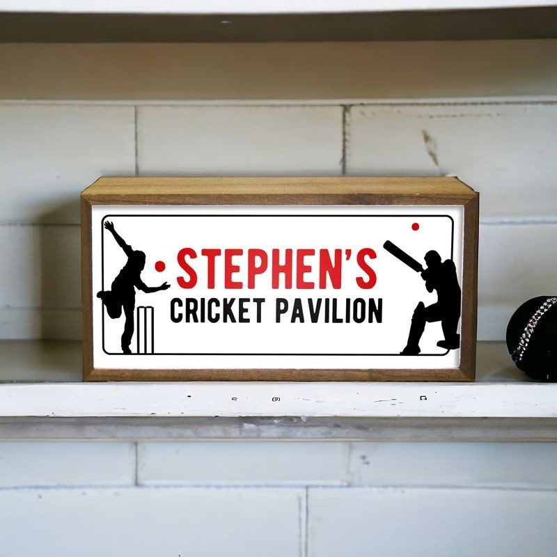 Personalised Wall Mountable Or Self Standing Wooden Light Box Sign ...