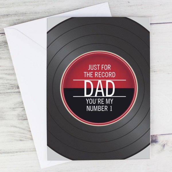 Personalised Vintage Record Card