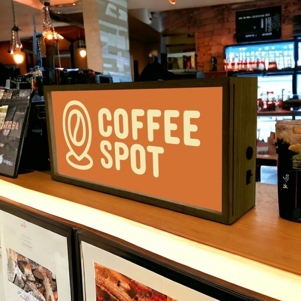 Personalised Wall Mountable Or Self Standing Wooden Light Box Sign ...